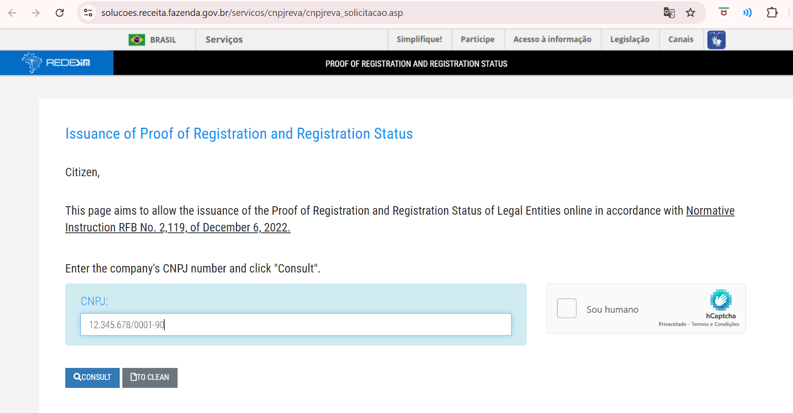 CNPJ Verification Brazil - Verify CNPJ Tax Registration